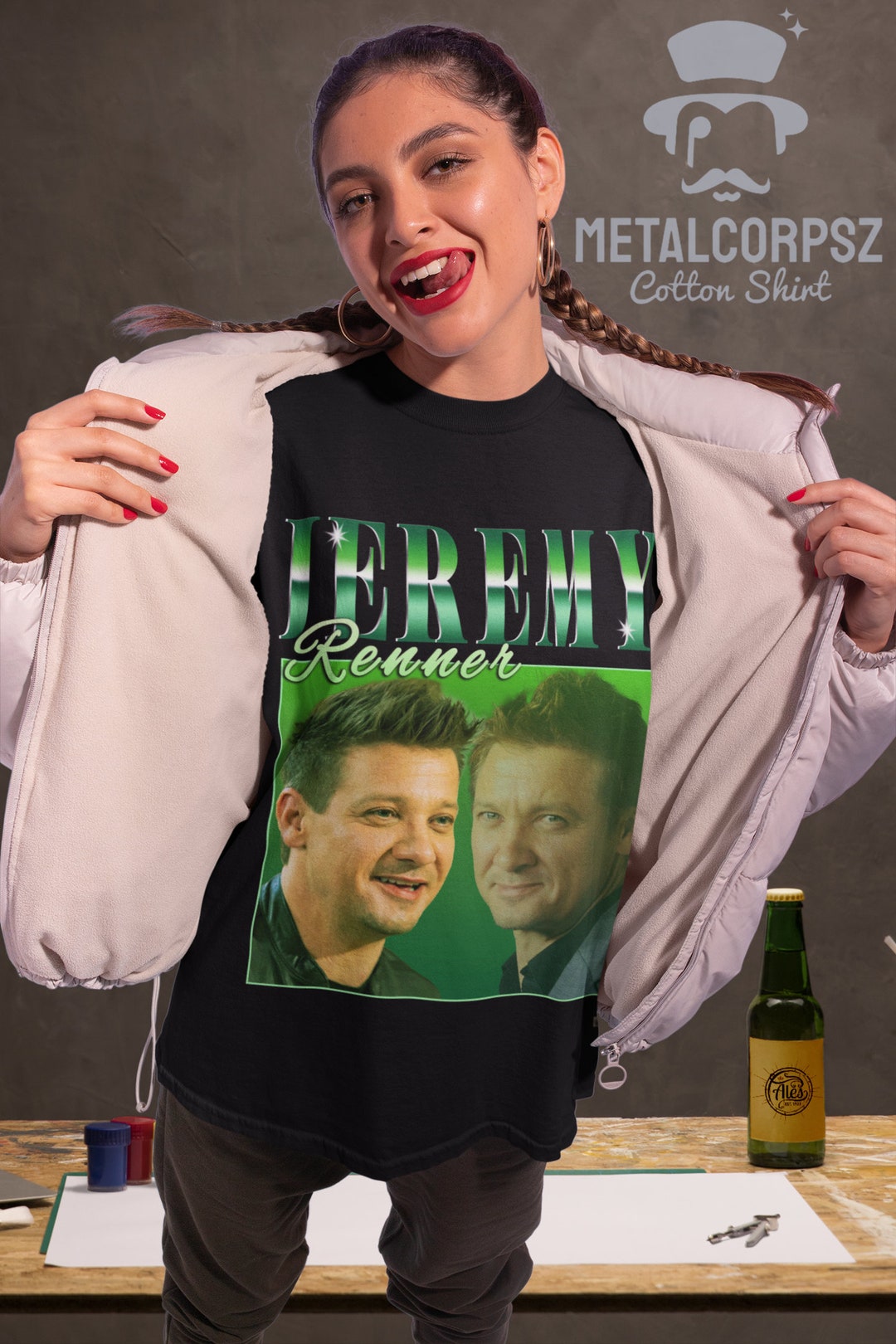 Jeremy Renner Shirt, Jeremy Renner Inspired 90' Tshirt, Jeremy Renner ...