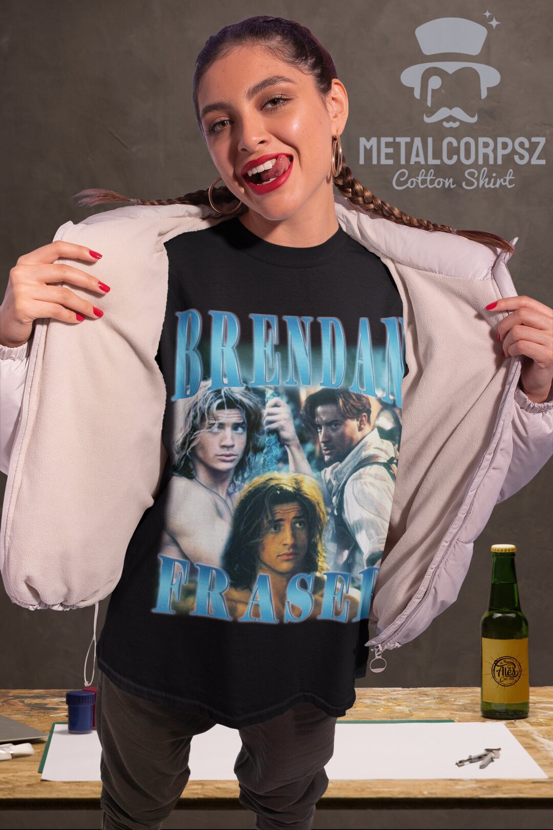 Brendan Fraser Vintage Shirt, Brendan Fraser Inspired 90' Tshirt ...