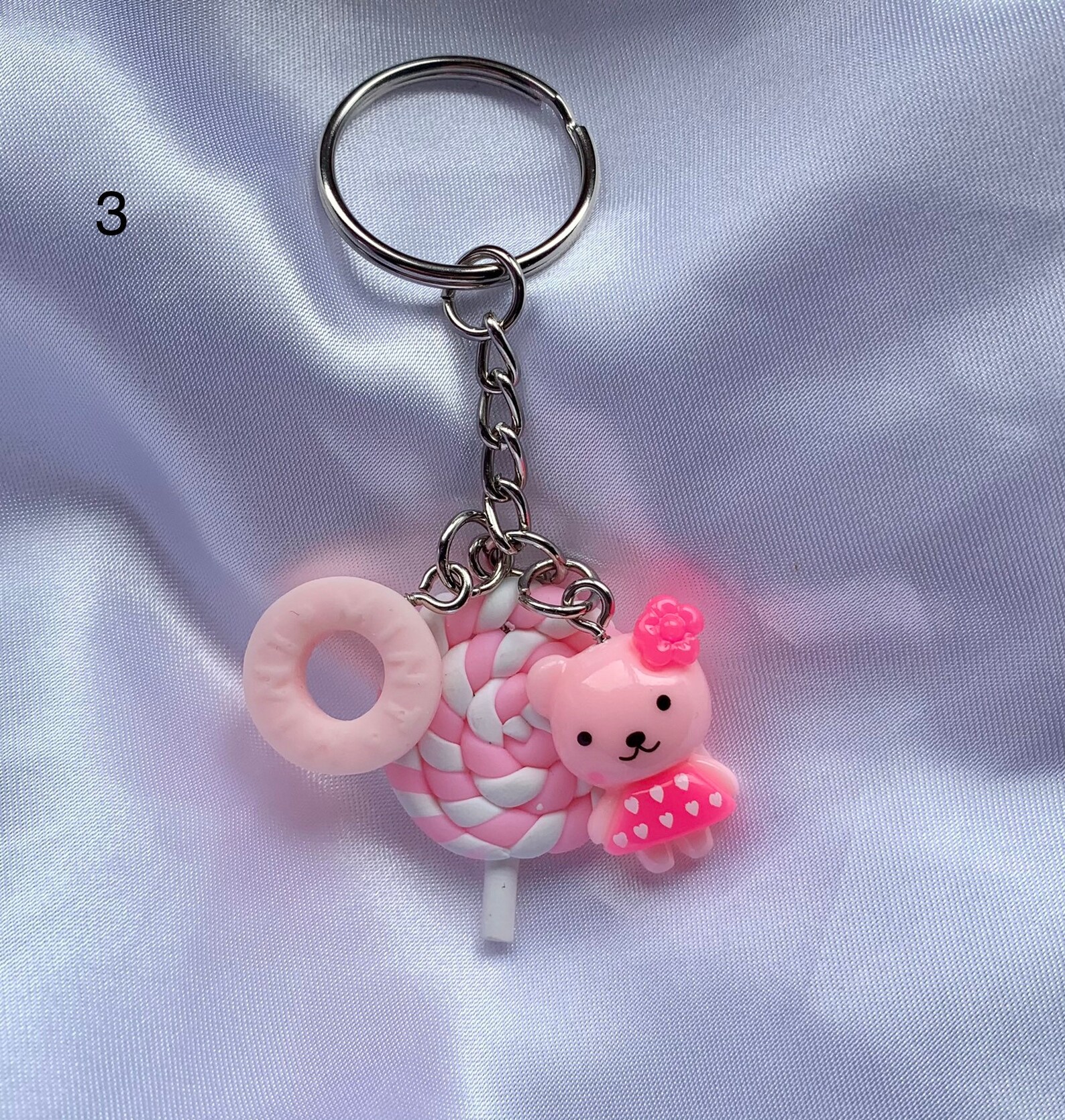 Pink Keyrings Different Options Available | Etsy