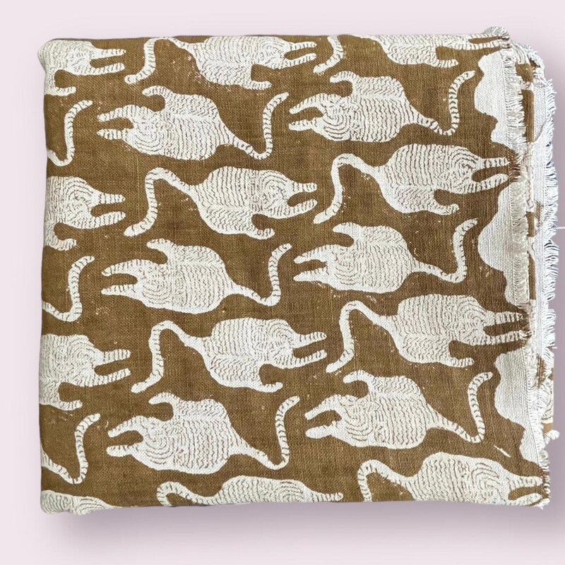 Hand Printed Fabric - Etsy