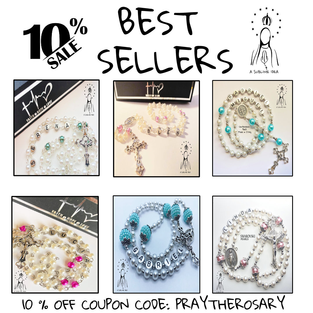 Handmade Rosary Personalized Rosary Pearl Rosary Custom | Etsy