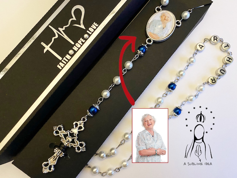 Custom Rosary, Handmade Rosary , Personalized Rosary, Pearl Rosary, - Etsy
