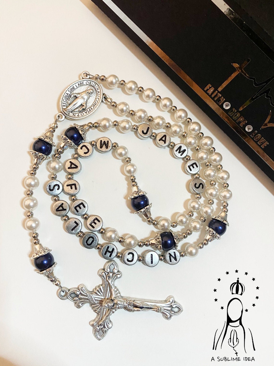 Personalized Rosary Custom Rosary Baptism Rosary First | Etsy