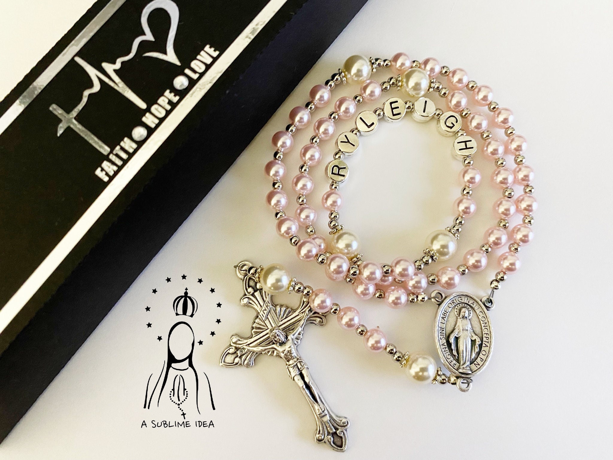 Personalized Rosary | Custom Rosary | Handmade Rosary | Baptism Rosary ...