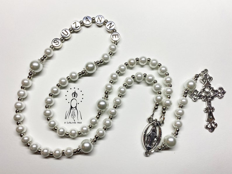 Personalized Rosary Custom Rosary Baptism Rosary First - Etsy