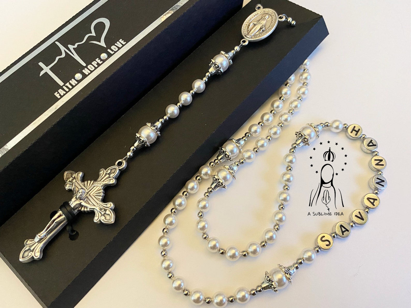 Personalized Rosary Custom Rosary Baptism Rosary First | Etsy