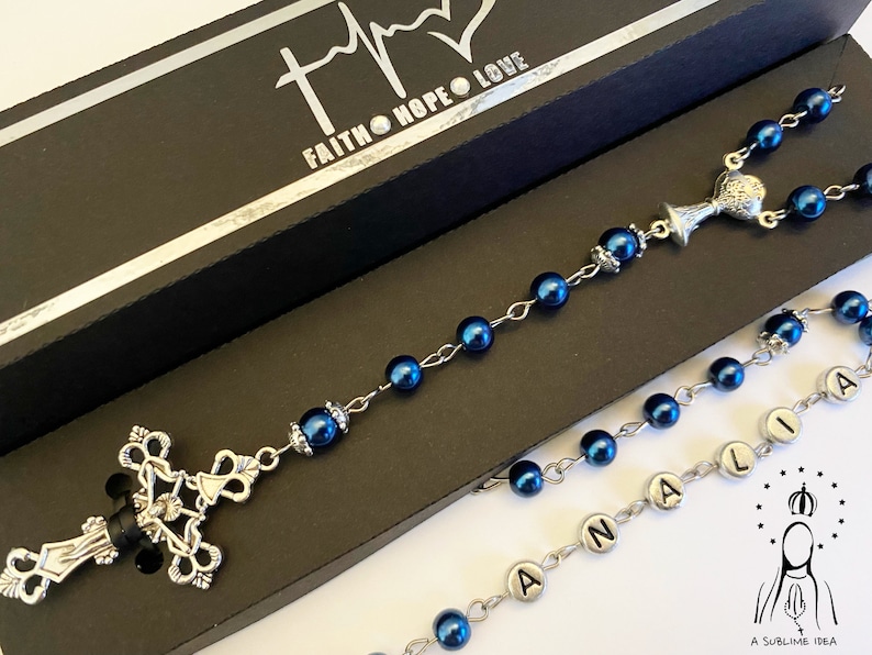 Handmade Rosary , Personalized Rosary, Pearl Rosary, Custom Rosary - Etsy