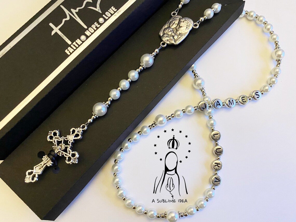 Personalized Rosary Custom Rosary Baptism Rosary First | Etsy