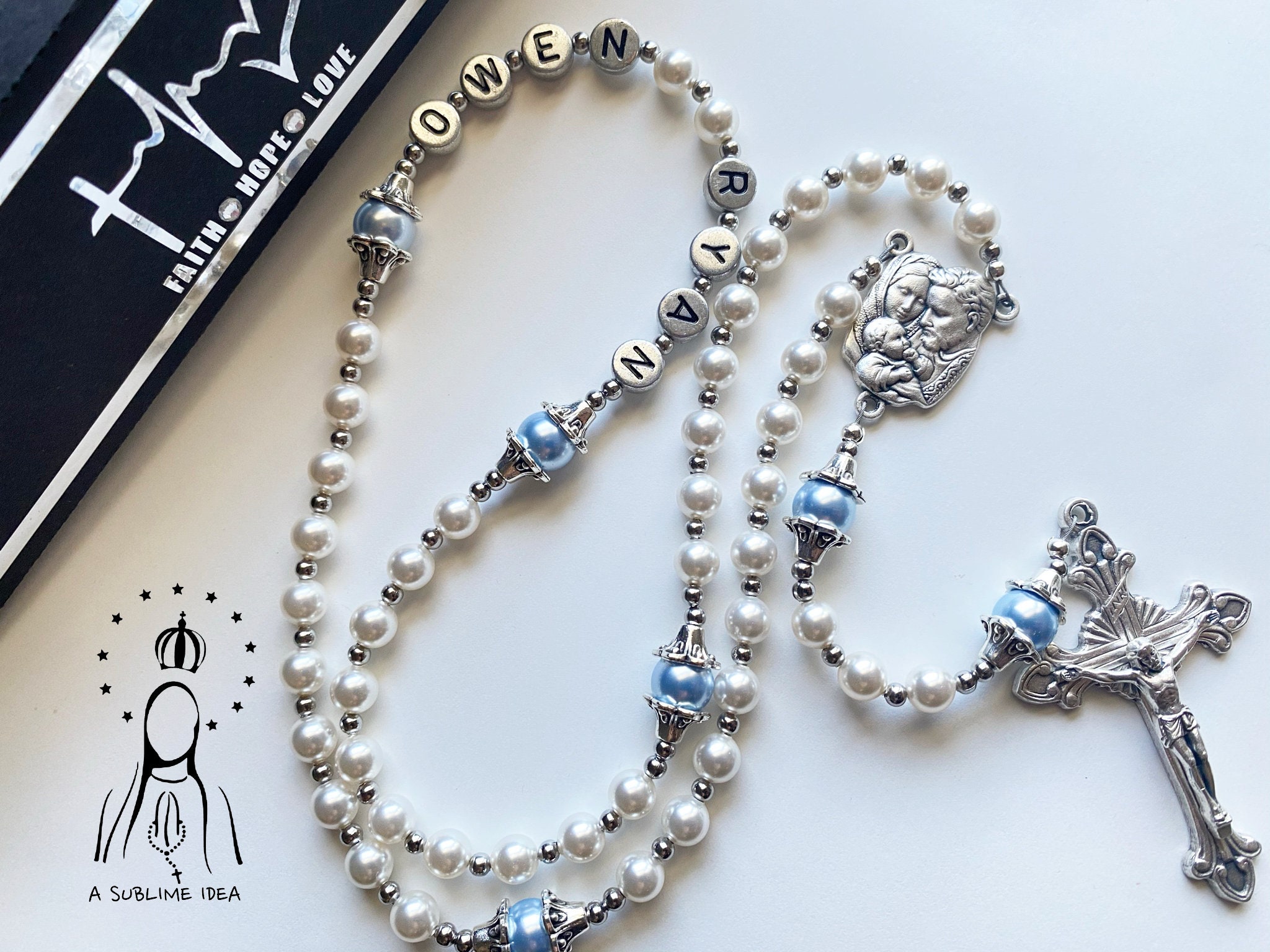Personalized Rosary Custom Rosary Baptism Rosary First | Etsy
