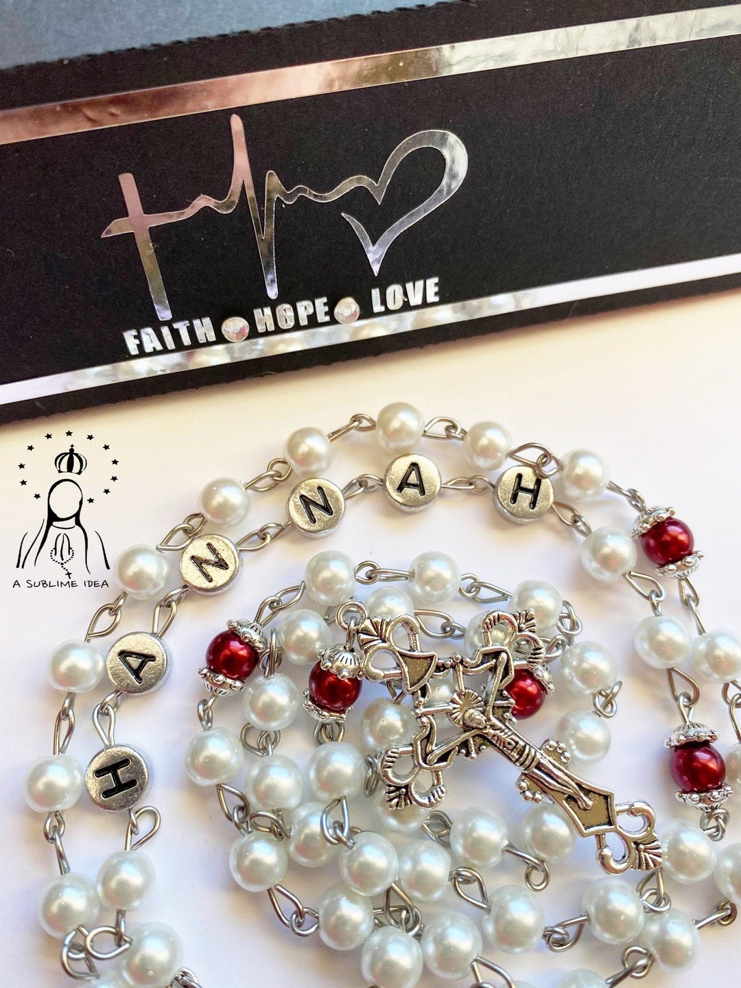 Handmade Rosary , Personalized Rosary, Pearl Rosary, Custom Rosary - Etsy
