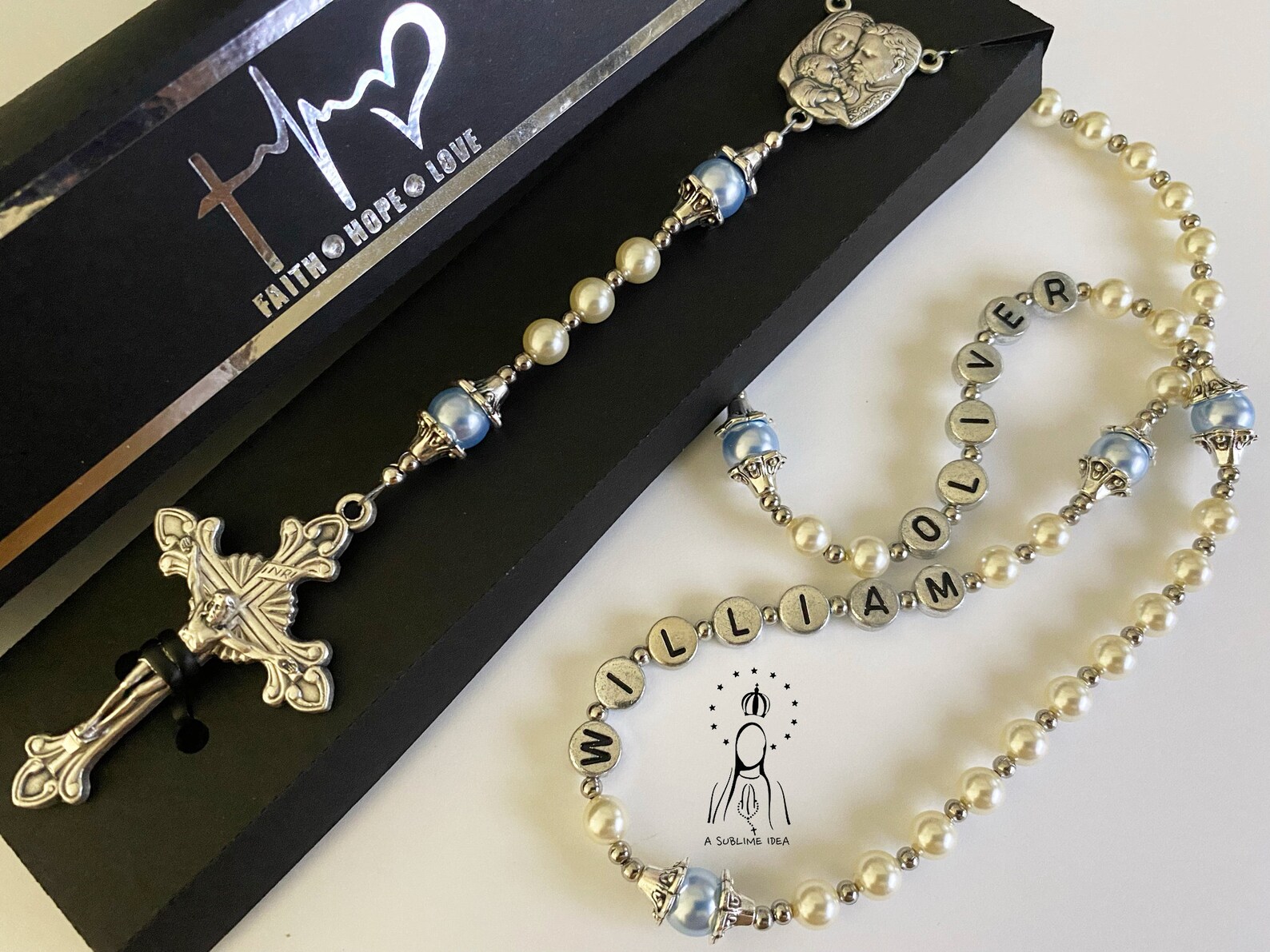 Personalized Rosary Custom Rosary Baptism Rosary First | Etsy