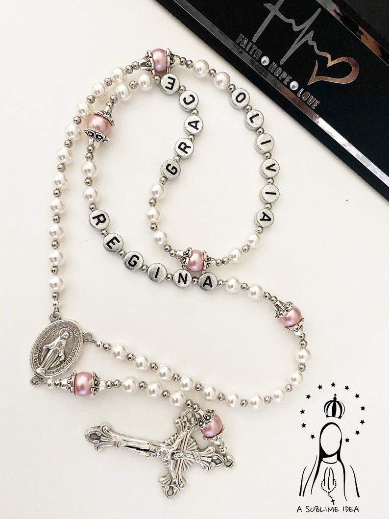 Personalized Rosary Custom Rosary Baptism Rosary First - Etsy