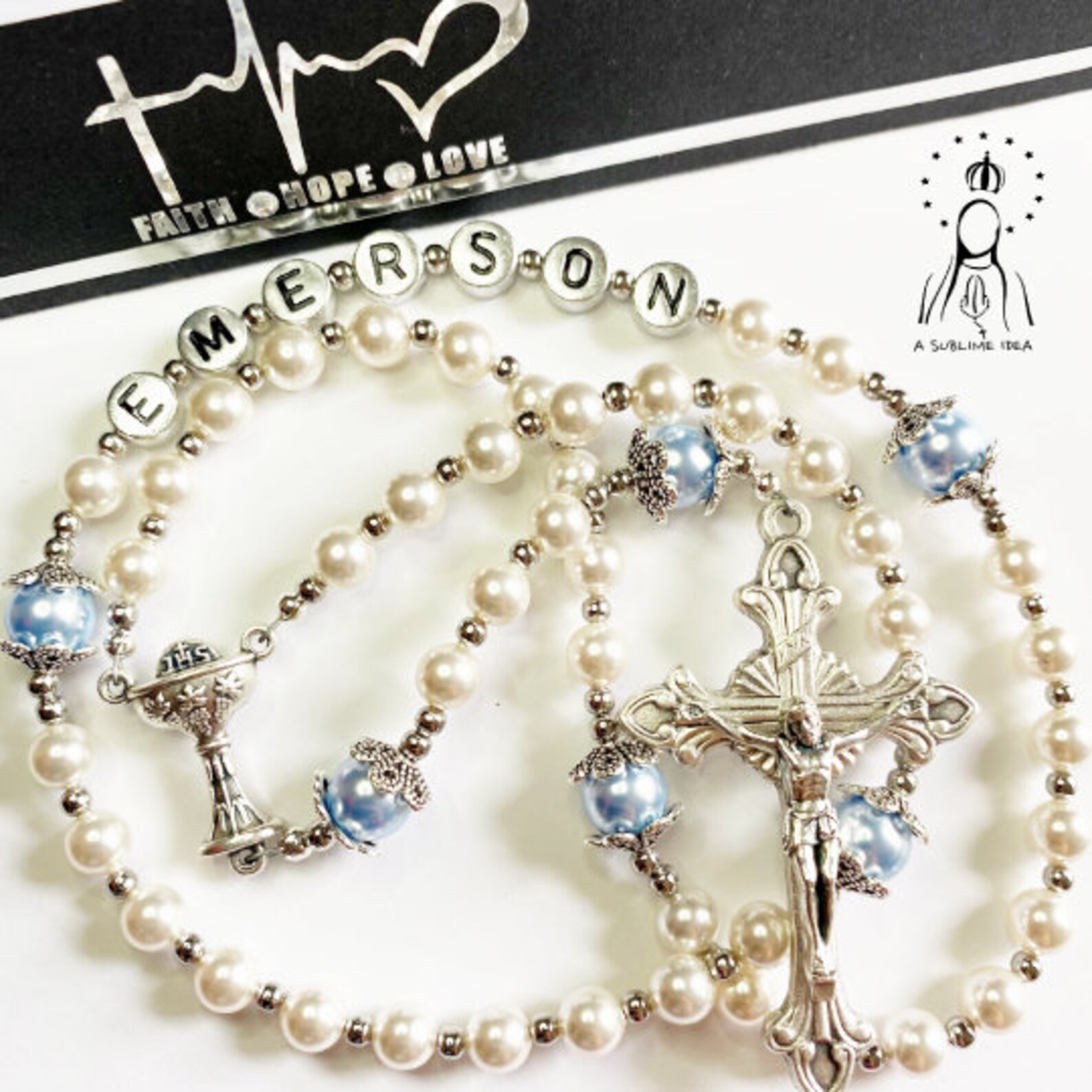 Personalized Rosary Custom Rosary Baptism Rosary First - Etsy