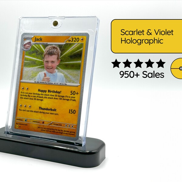 Custom Pokemone Card - Etsy