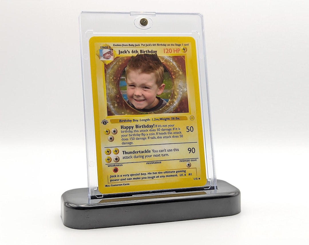 Personalized Custom Poke Card - Etsy