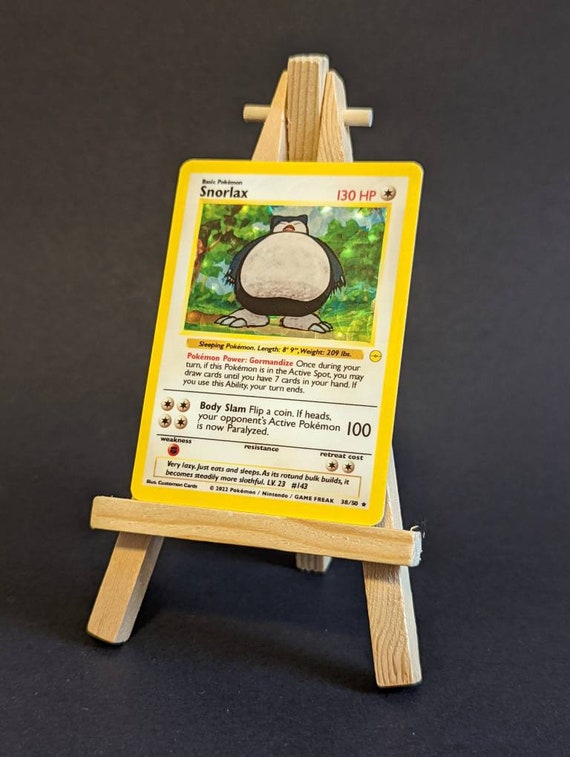 Snorlax Base Set Style Custom Pokémon Card - Etsy