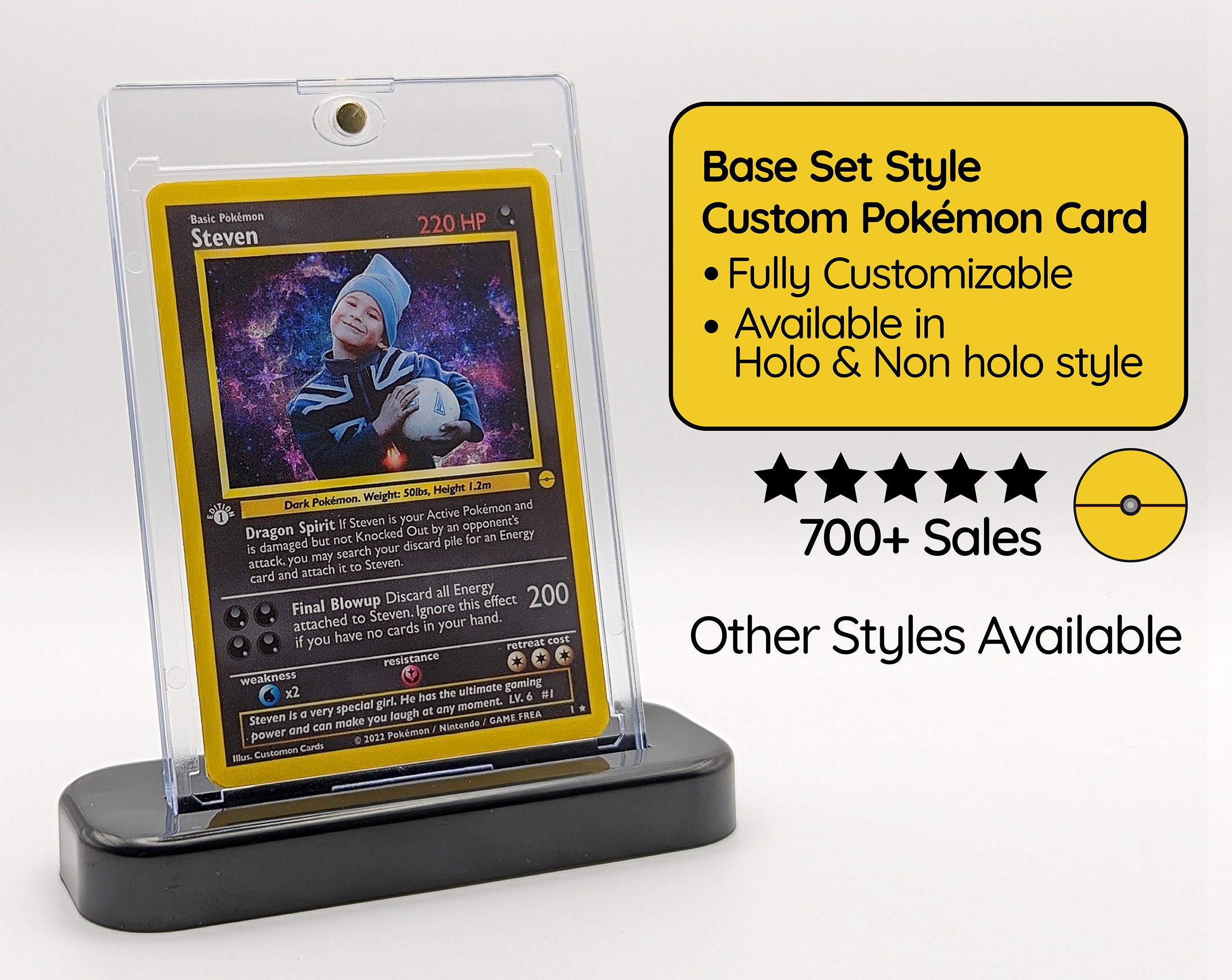 Personalized Custom Pokémon Card - Etsy Australia