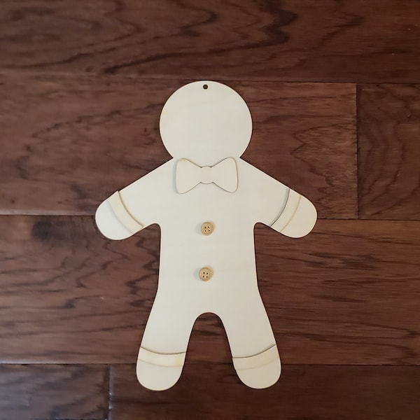 Wood Gingerbread Man - Etsy