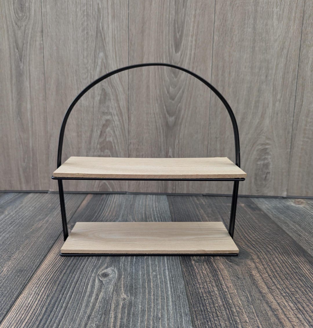 Tier Tray | Wood & Metal Tier Tray | Tiered Tray | Kitchen Decor ...