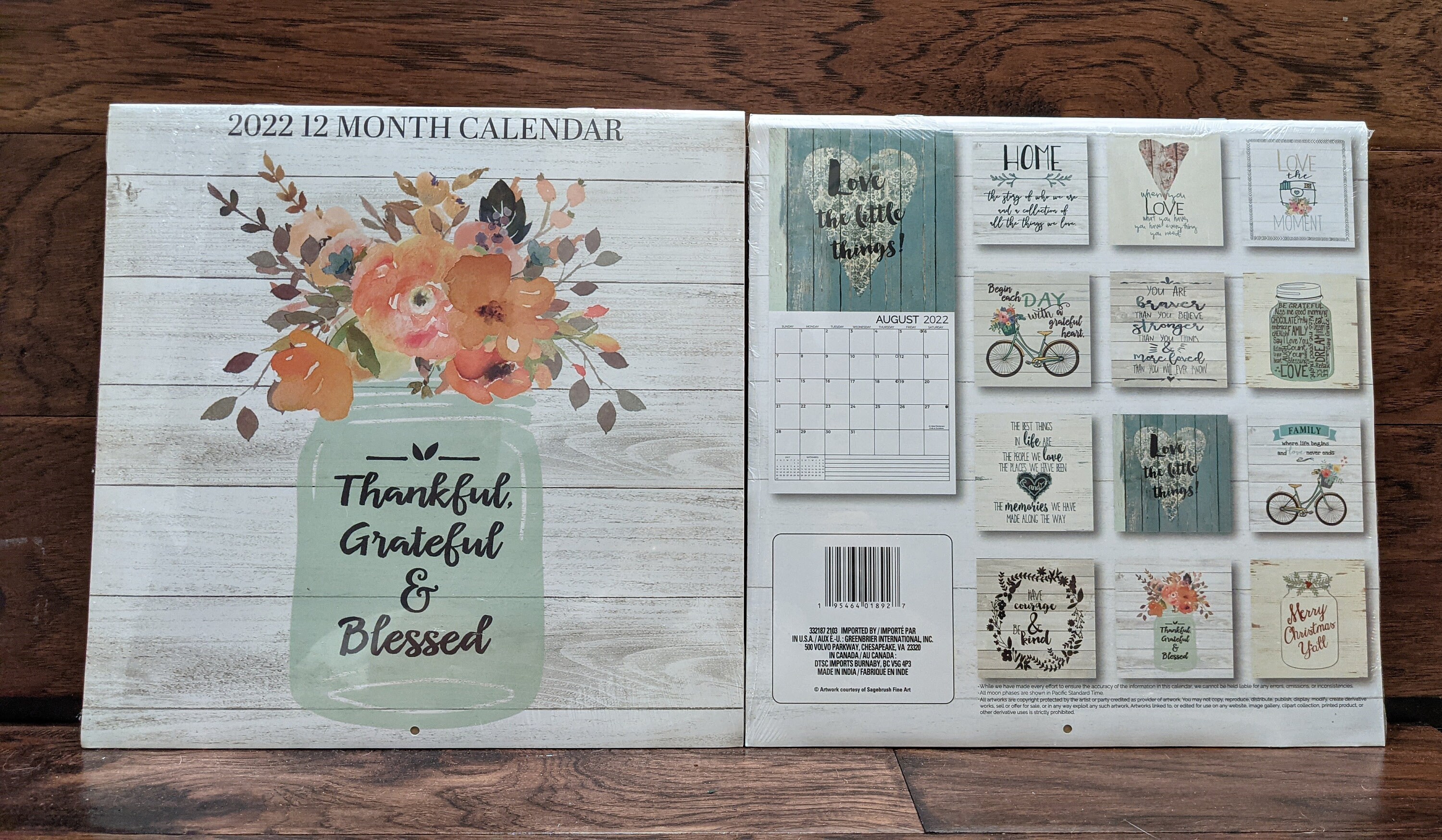 2022 Farm Fresh Calendar for Crafts, Farmhouse Calendar DIY Craft ...