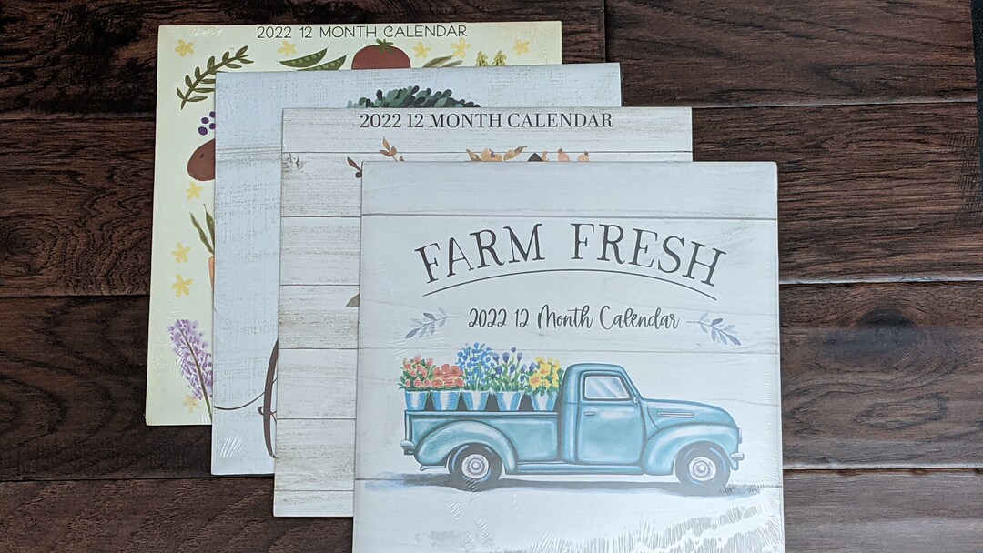 2022 Farm Fresh Calendar for Crafts, Farmhouse Calendar DIY Craft ...