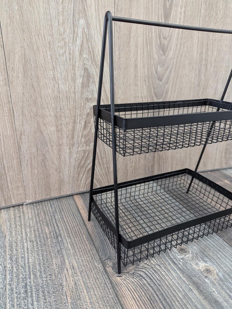 Tier Tray | Black Metal Tier Tray | Tiered Tray | Kitchen Decor ...