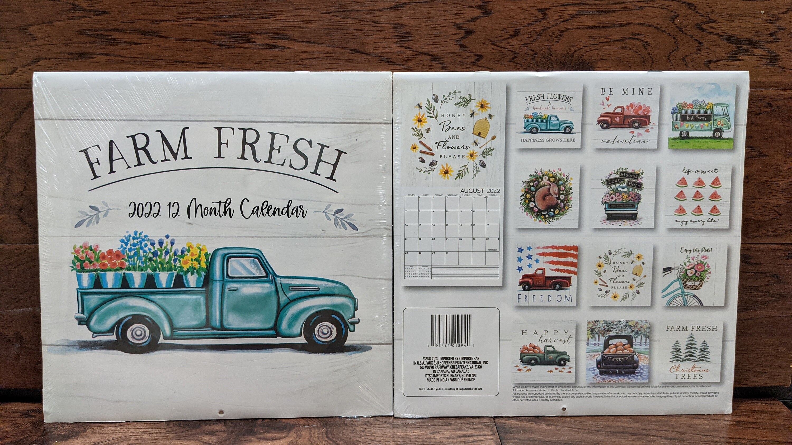 2022 Farm Fresh Calendar for Crafts, Farmhouse Calendar DIY Craft ...
