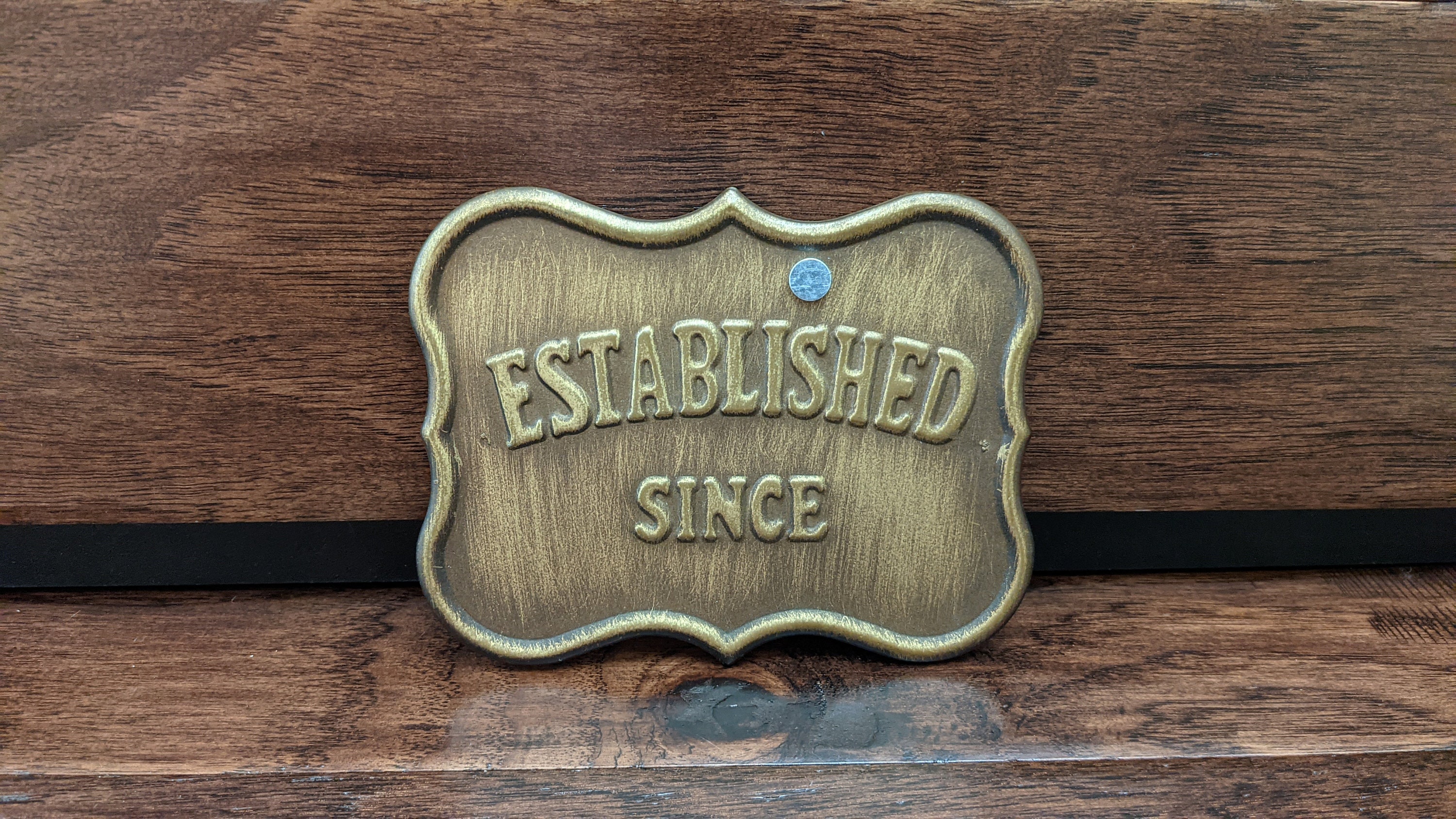 Metal Established Since Sign With Magnet Rustic Vintage Man - Etsy.de