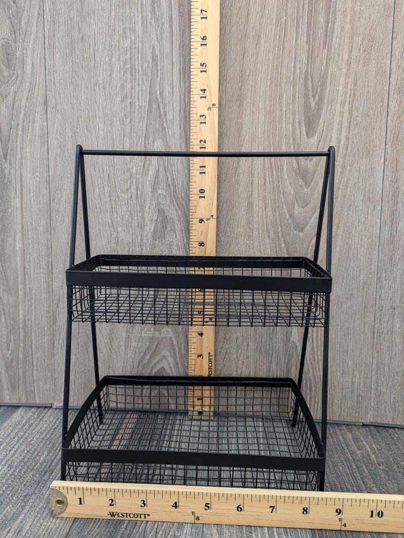 Tier Tray | Black Metal Tier Tray | Tiered Tray | Kitchen Decor ...