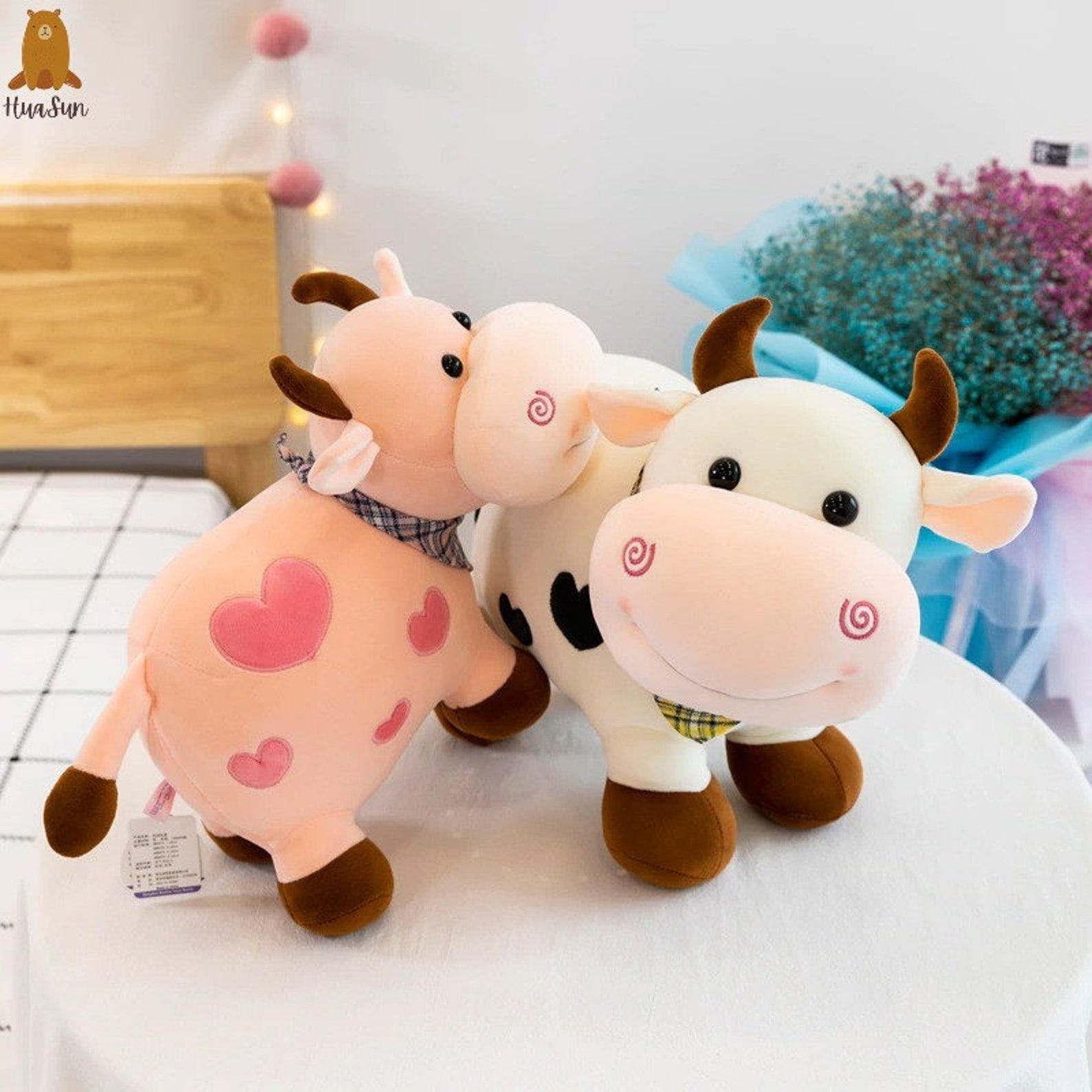 25cm Cute Soft Stuffed Milk Cow Toys Lovely Plush Animals | Etsy