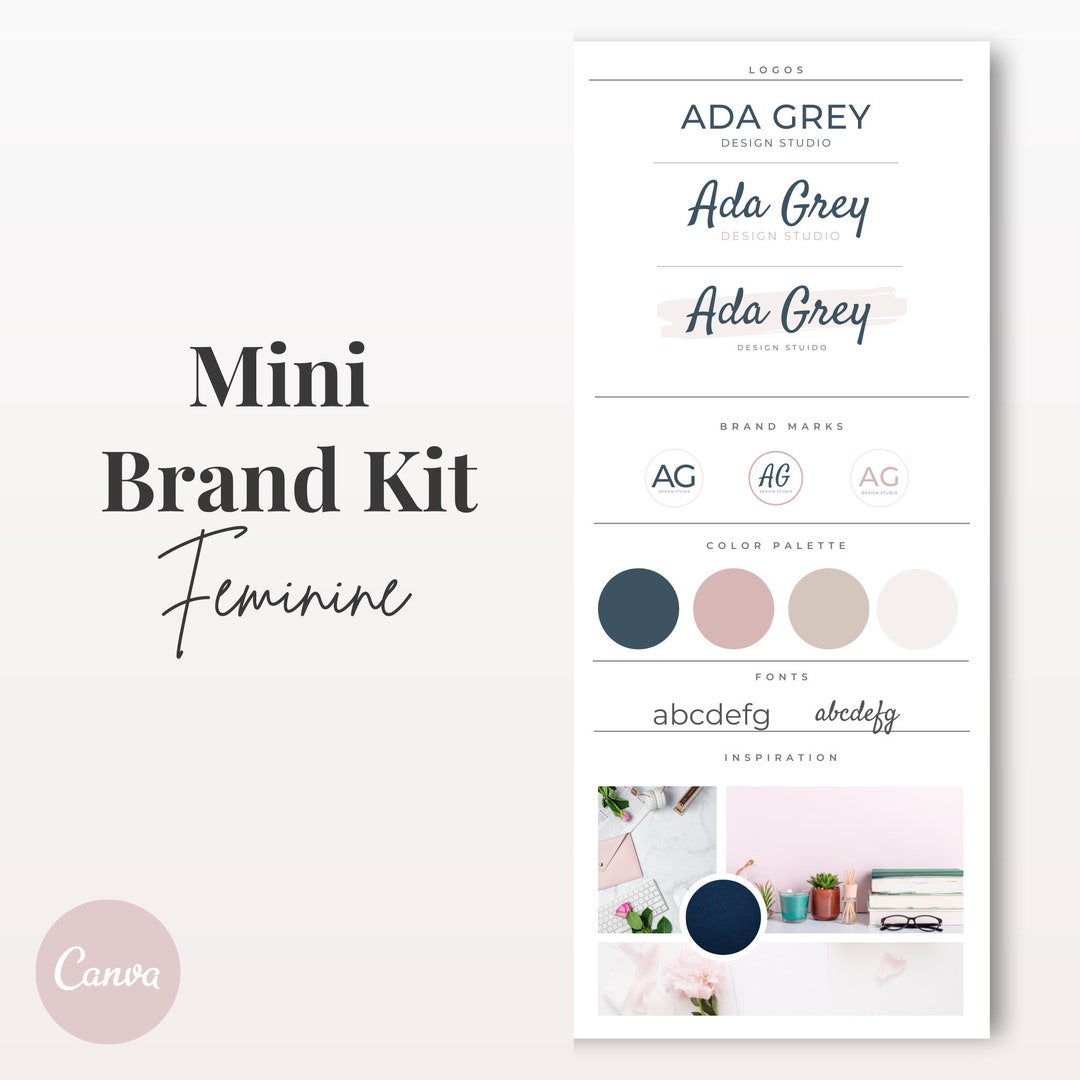 Brand Kit Custom Brand Brand Identity Kit Branding Package - Etsy