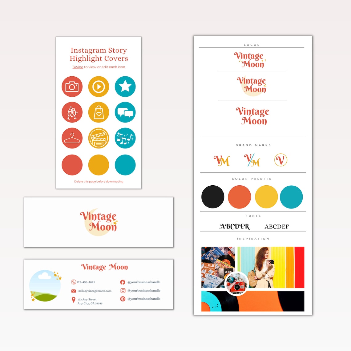 Brand Kit, Custom Brand, Brand Identity Kit, Branding Package, Branding ...