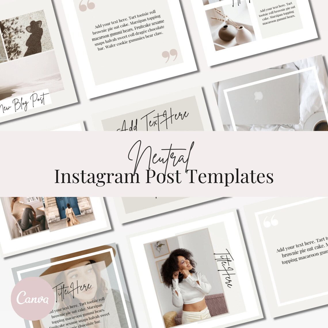 Instagram Template, Instagram Highlight Covers, Instagram Puzzle, Canva ...