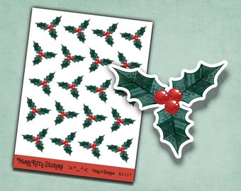 Christmas Stickers, Sticker Sheet, Winter Stickers, Planner Stickers ...