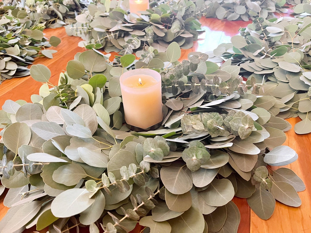 Eucalyptus Table Centerpieces Large Fresh/dried Eucalyptus Wreath, Door ...