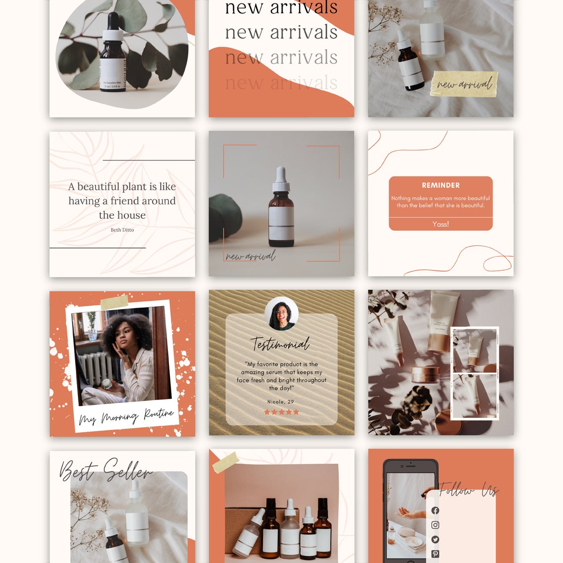 Modern Instagram Templates Easily Editable With Canva - Etsy