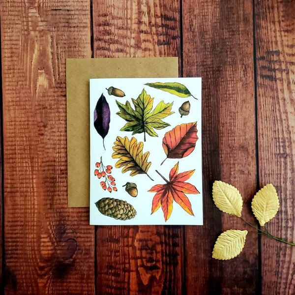 Fall Greeting Card - Etsy