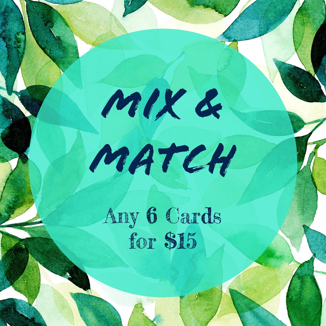 Mix and Match Card Bundle - Pick Your Own Note Card Set - All Occasion ...