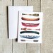 Watercolor Canoe & Kayak Card, Size A2, Single or Set, Adventure ...