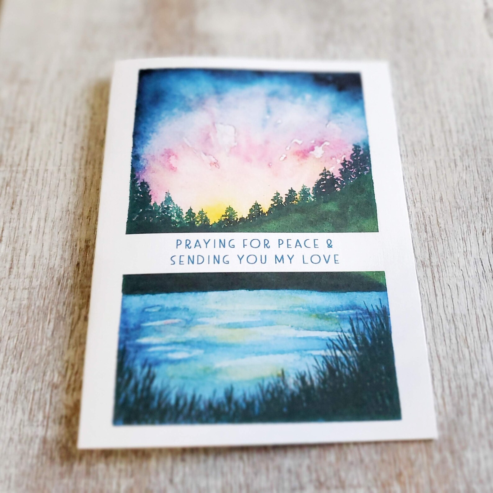 Peaceful Nature Sympathy Card Single or Set | Etsy