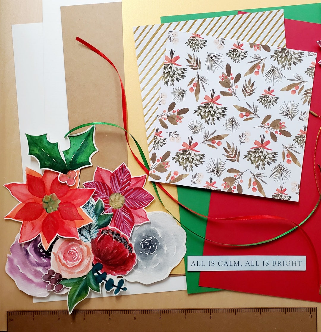 Holiday Paper Craft Kit, All in One Cardmaking Kit With Original ...