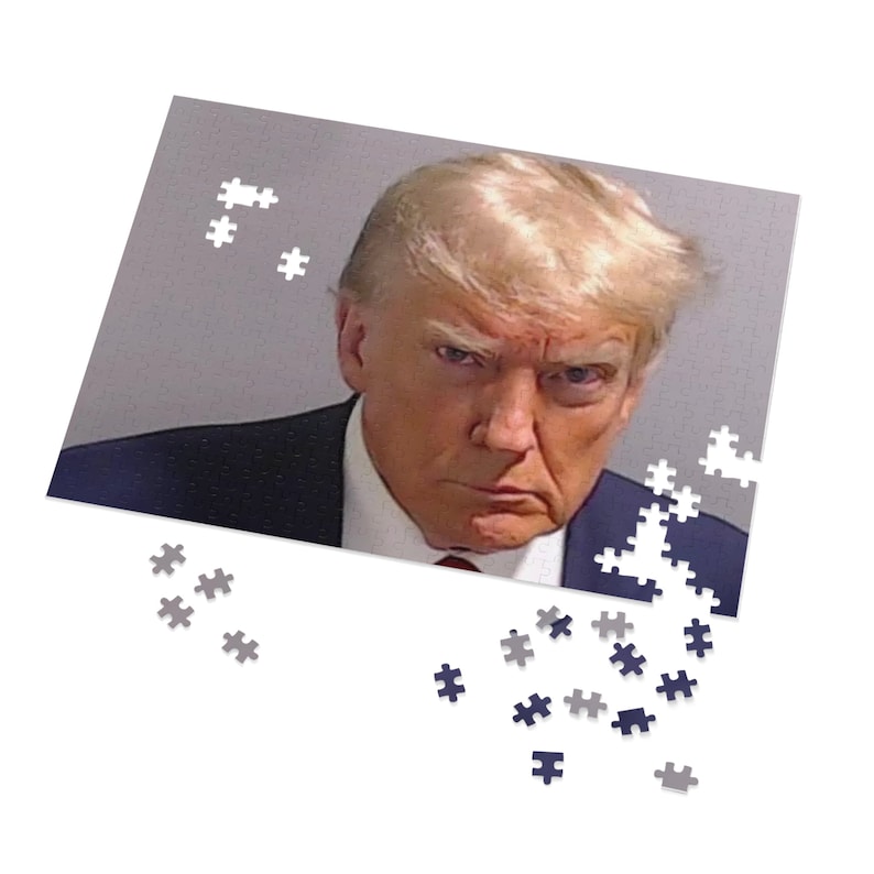 Donald Trump Mugshot Jigsaw Puzzle - Etsy