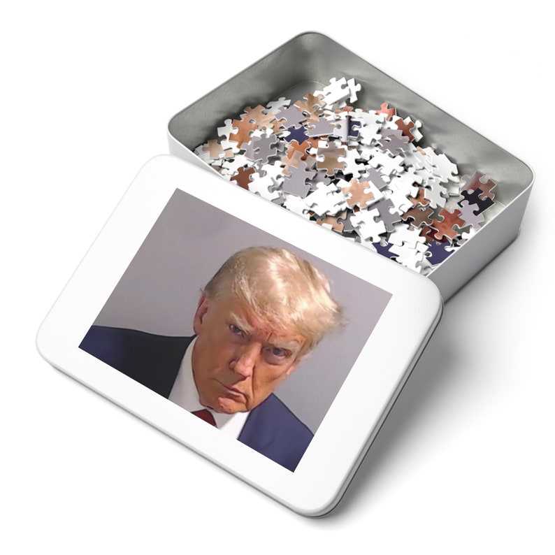 Donald Trump Mugshot Jigsaw Puzzle - Etsy