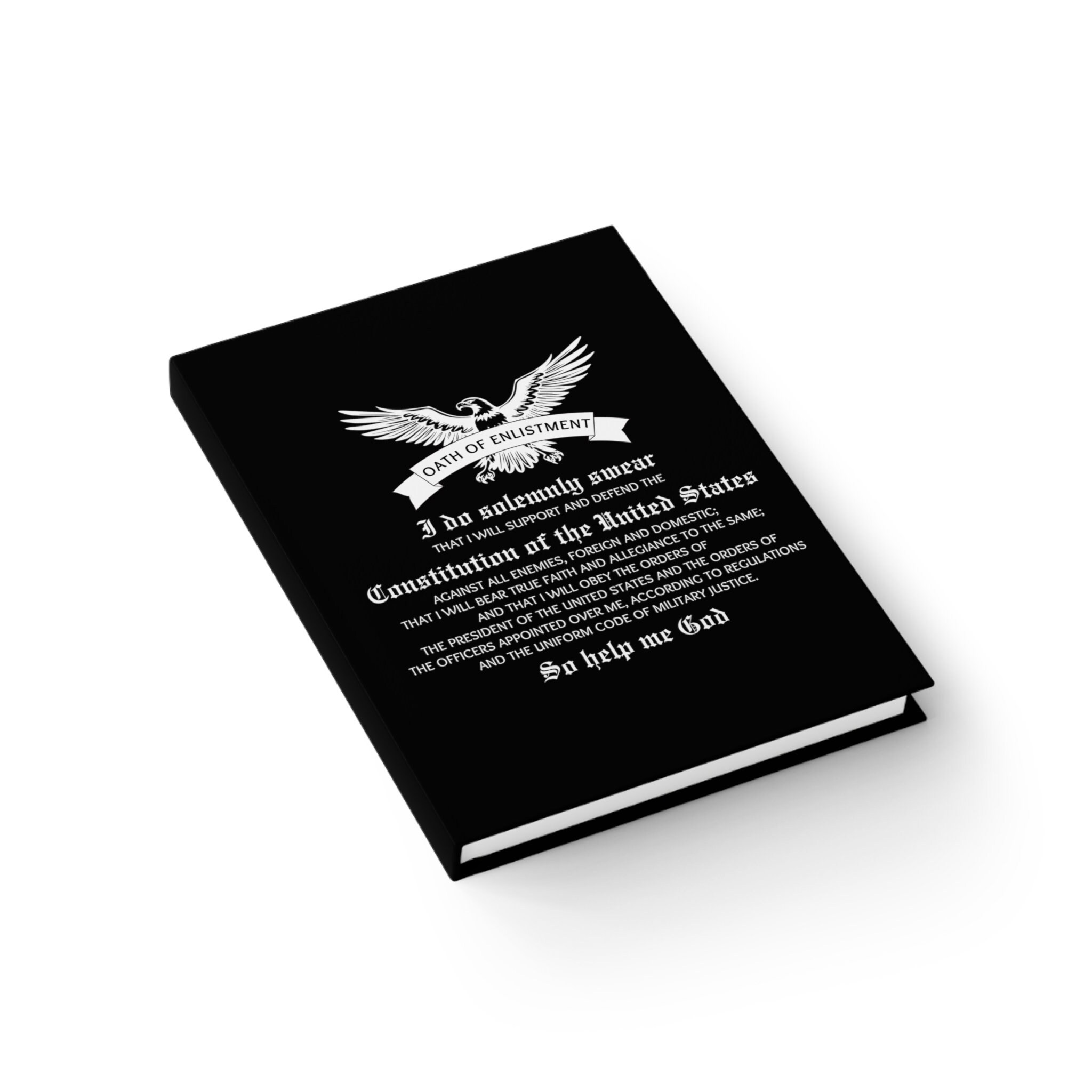 Oath of Enlistment Journal - Ruled Line - Etsy