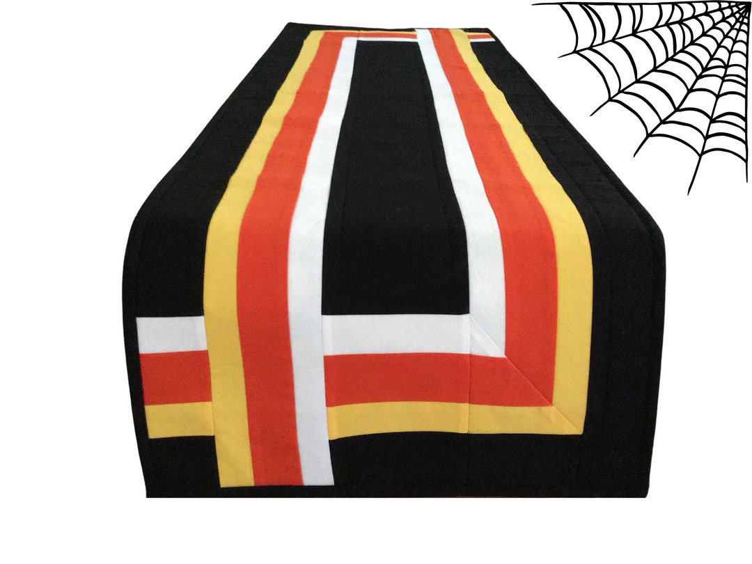 Halloween Candy Corn Table Runner / Modern Quilt Pattern / KIT With ...