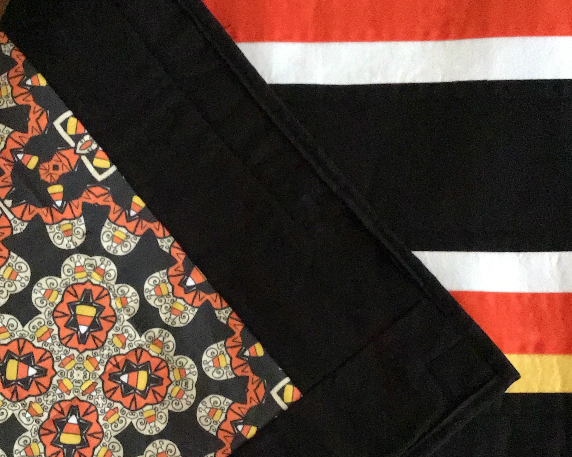 Halloween Candy Corn Table Runner / Modern Quilt Pattern / PDF Instant ...