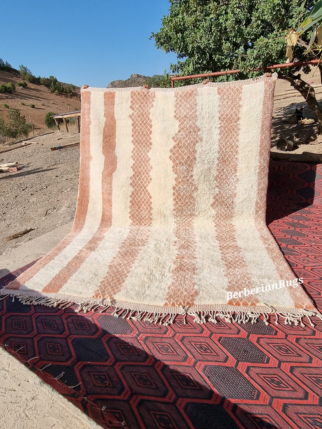 Gorgeous Tapis , Large Morrocan Pink Rug, Custome Size Rug, Pink ...