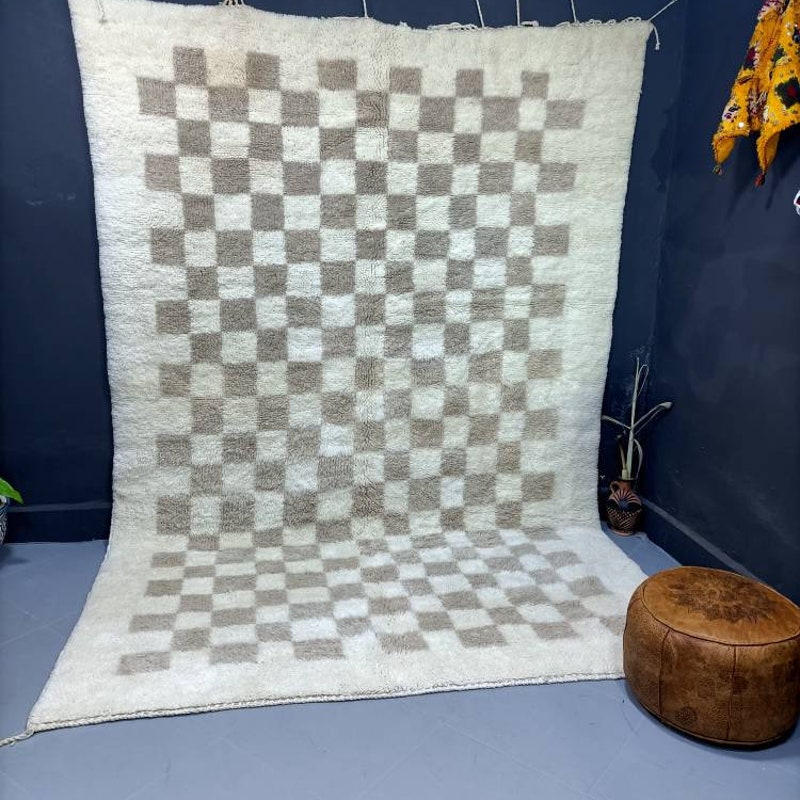 Checkered Rug - Etsy