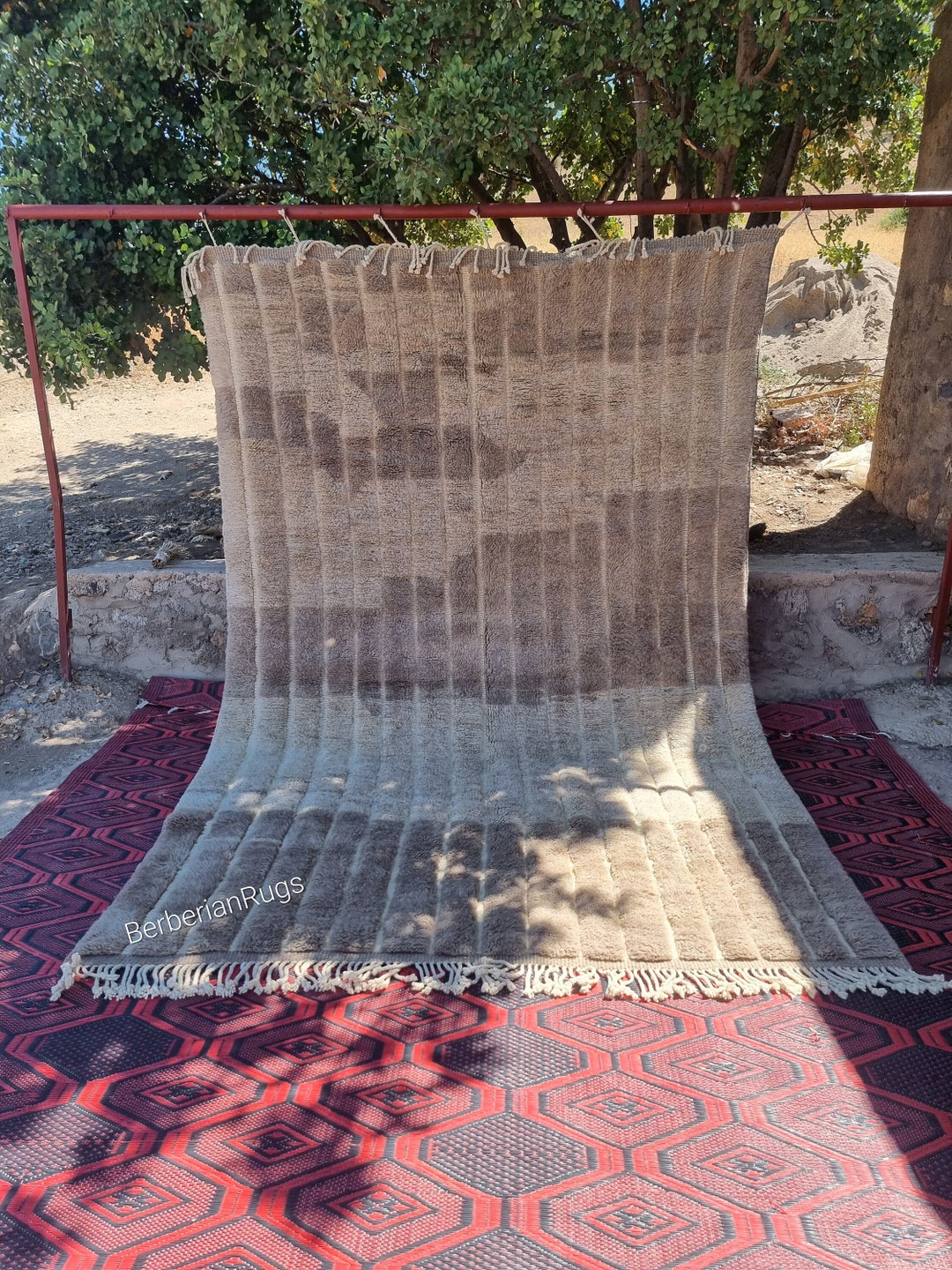Moroccan Rug , Beni Mrirt Rug , Unique Beni Ourain Rug, New Berber ...