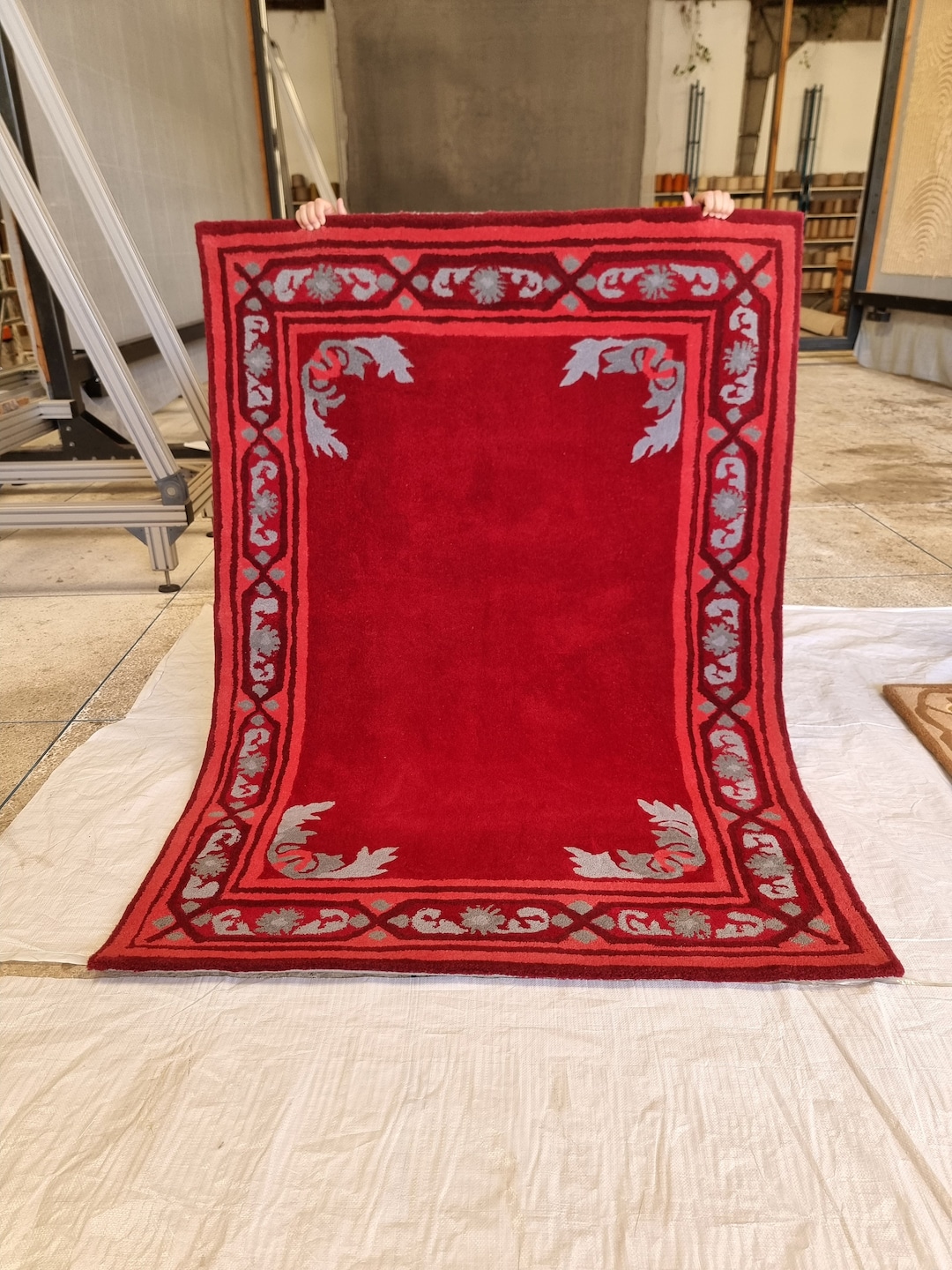 Moroccan Rug Red, Plush Rug for Living Room, Red Moroccan Rug ...